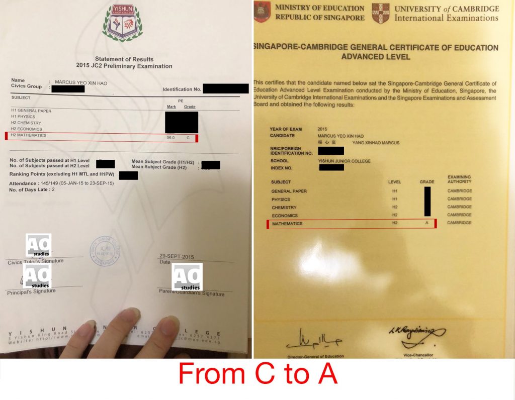 Our Students (Math) (JC testi) - AO Studies: Tuition Centre in Bugis ...
